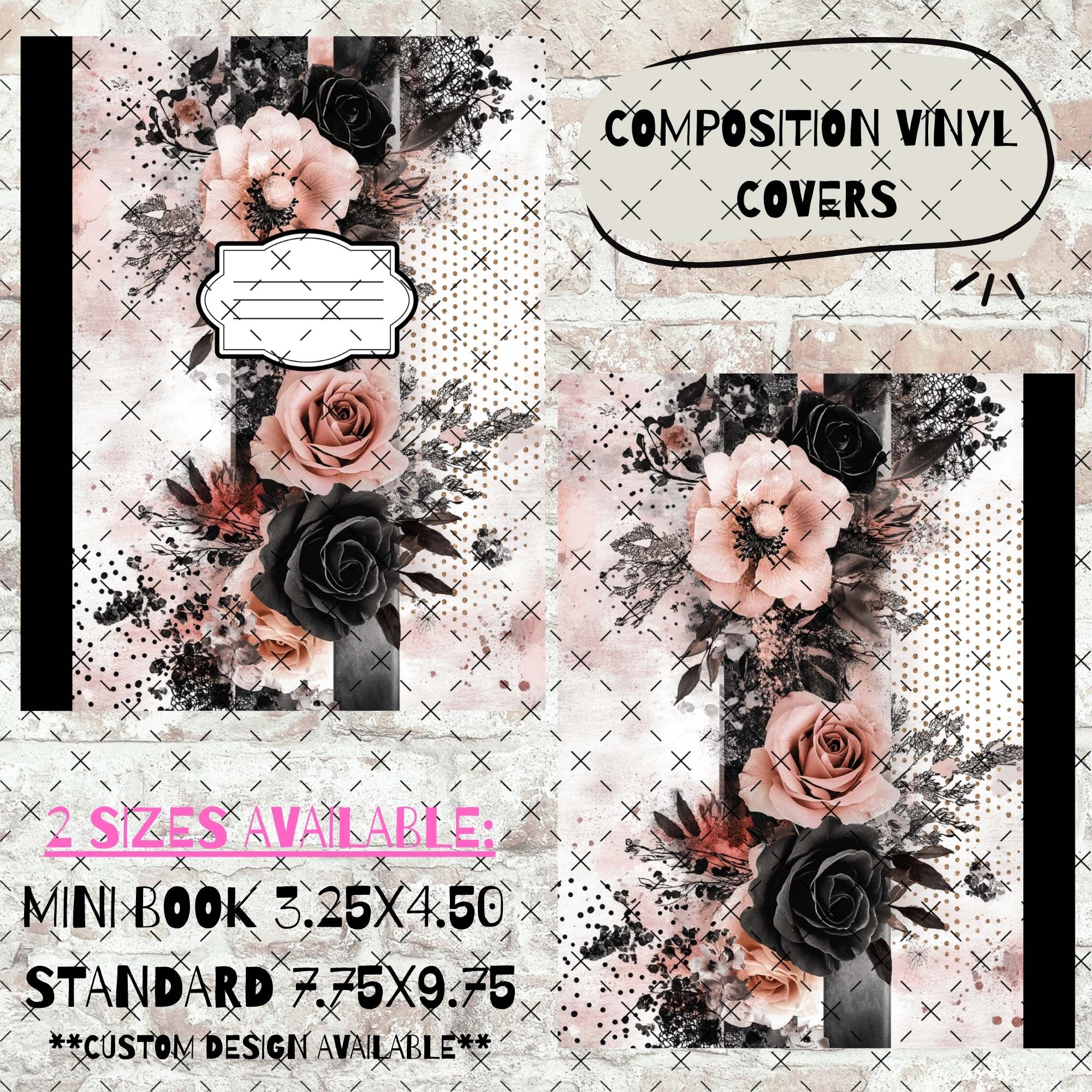 COMPOSITION BOOK VINYL - FLOWERS – 216 Tumblers