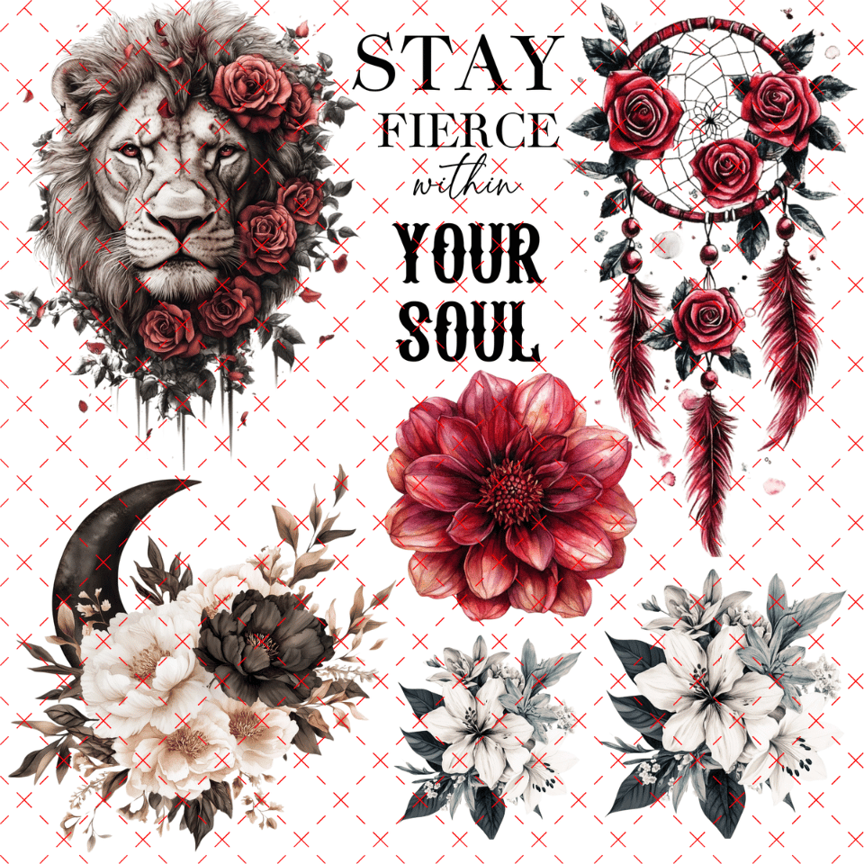 10X10-46 STAY FIERCE WITHIN YOUR SOUL – 216 Tumblers
