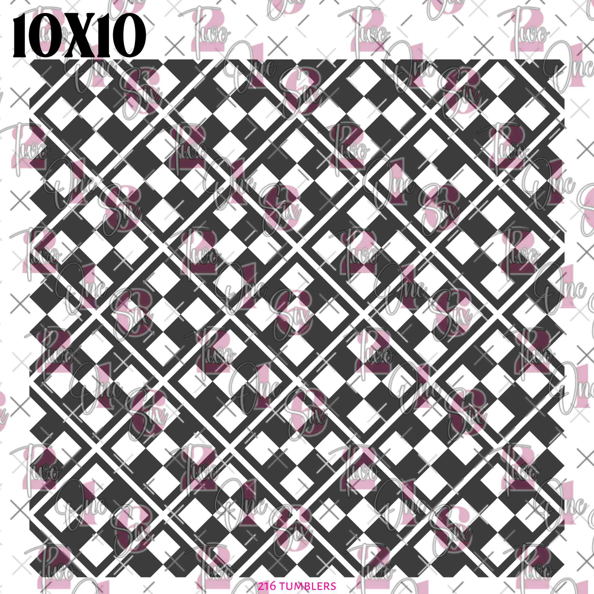 420 CHECKER BLOCKS – 216 Tumblers