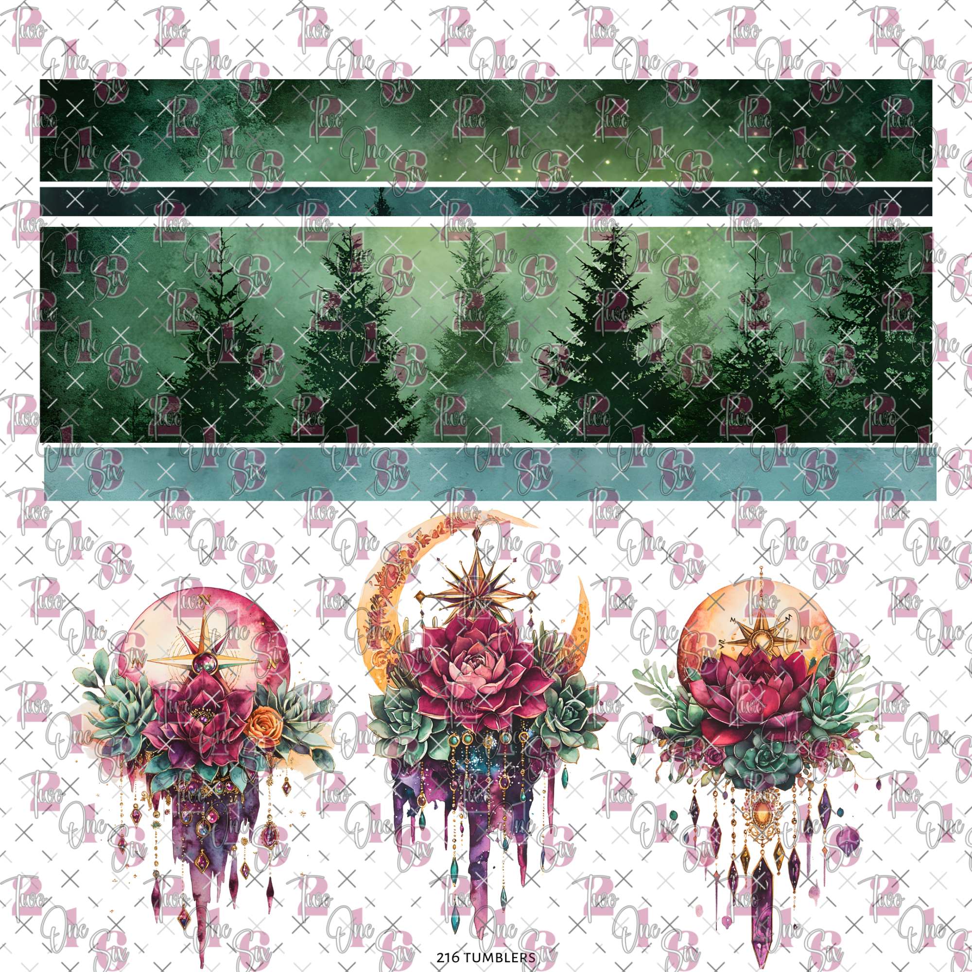 424 ANOTHER DESIGN – 216 Tumblers