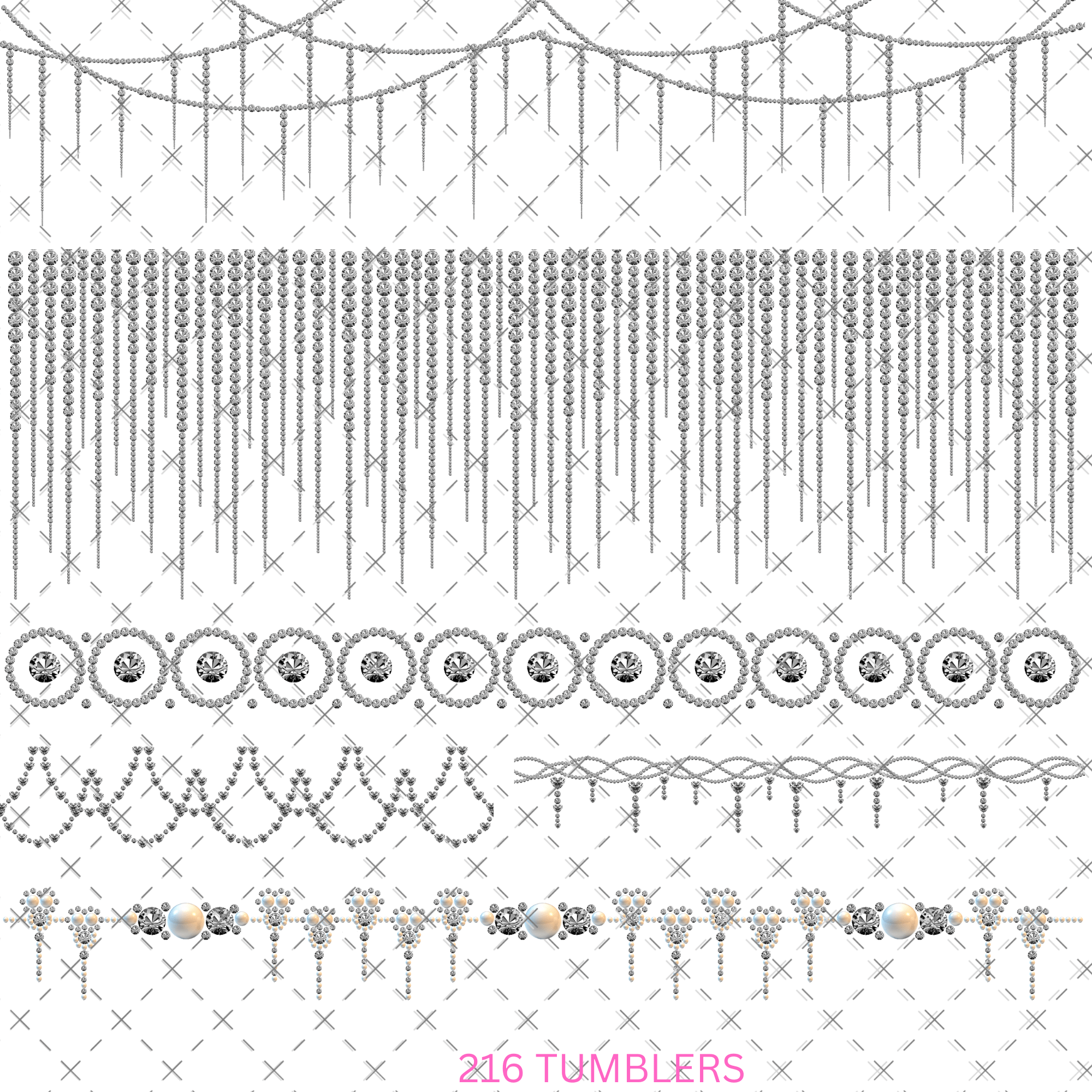 DANGLES & DIVIDES UVDTF – 216 Tumblers